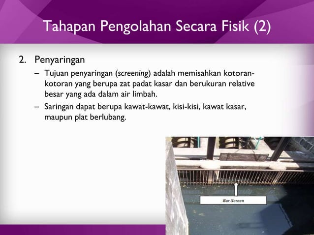 Perencanaan Teknis Sistem Pengolahan Air Limbah (IPAL) Secara Fisik | PDF