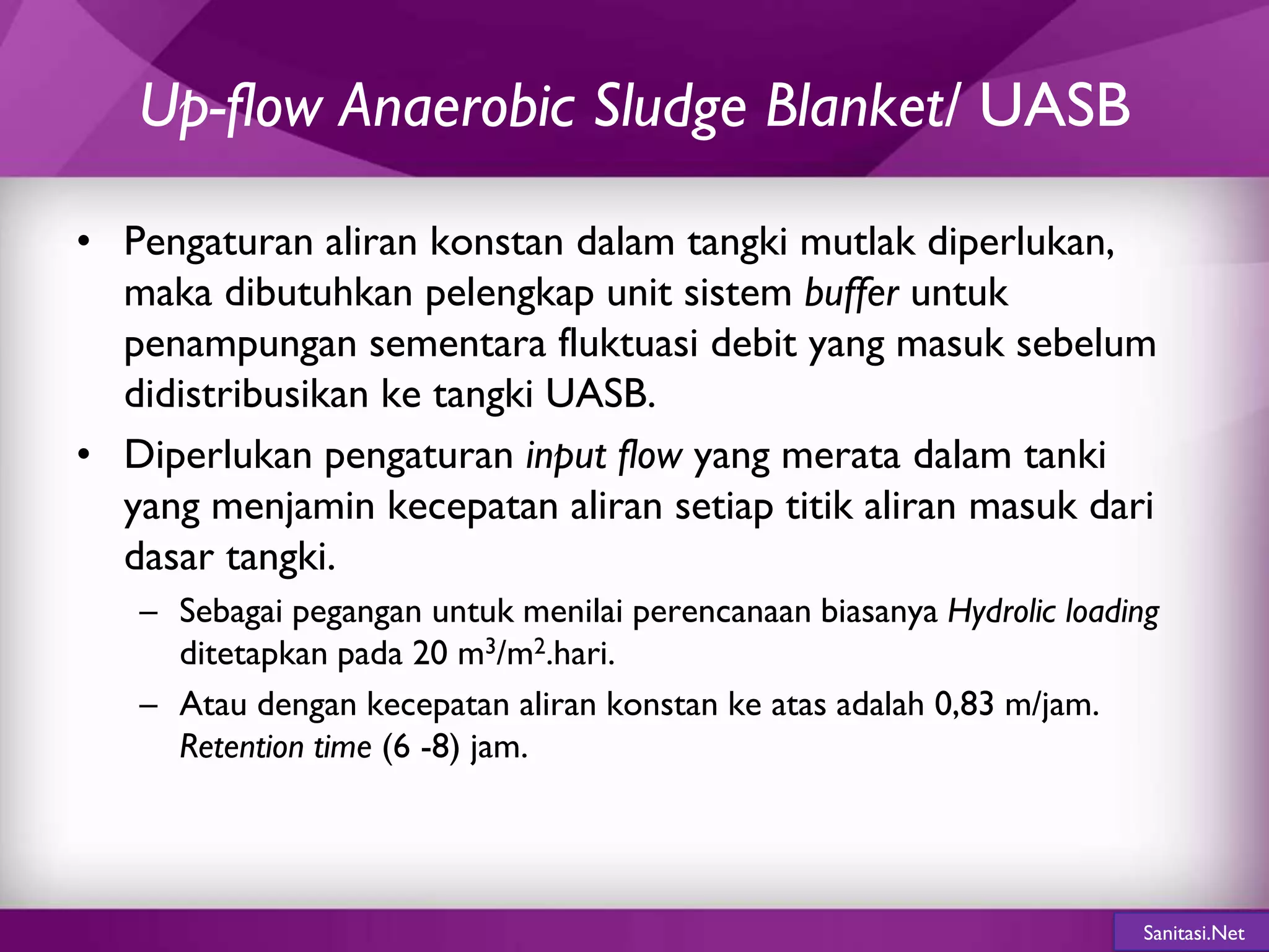 Bangunan Pengolah Air Limbah secara Anaerobik | PDF