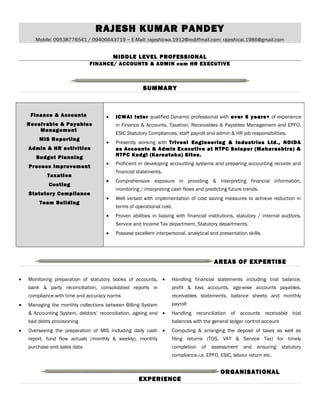 Rajesh Pandey@Resume | DOC