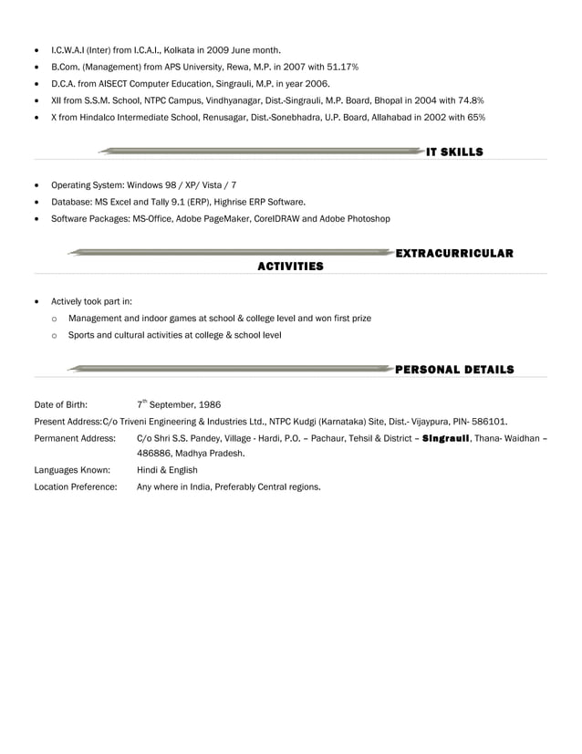Rajesh Pandey@Resume | PDF