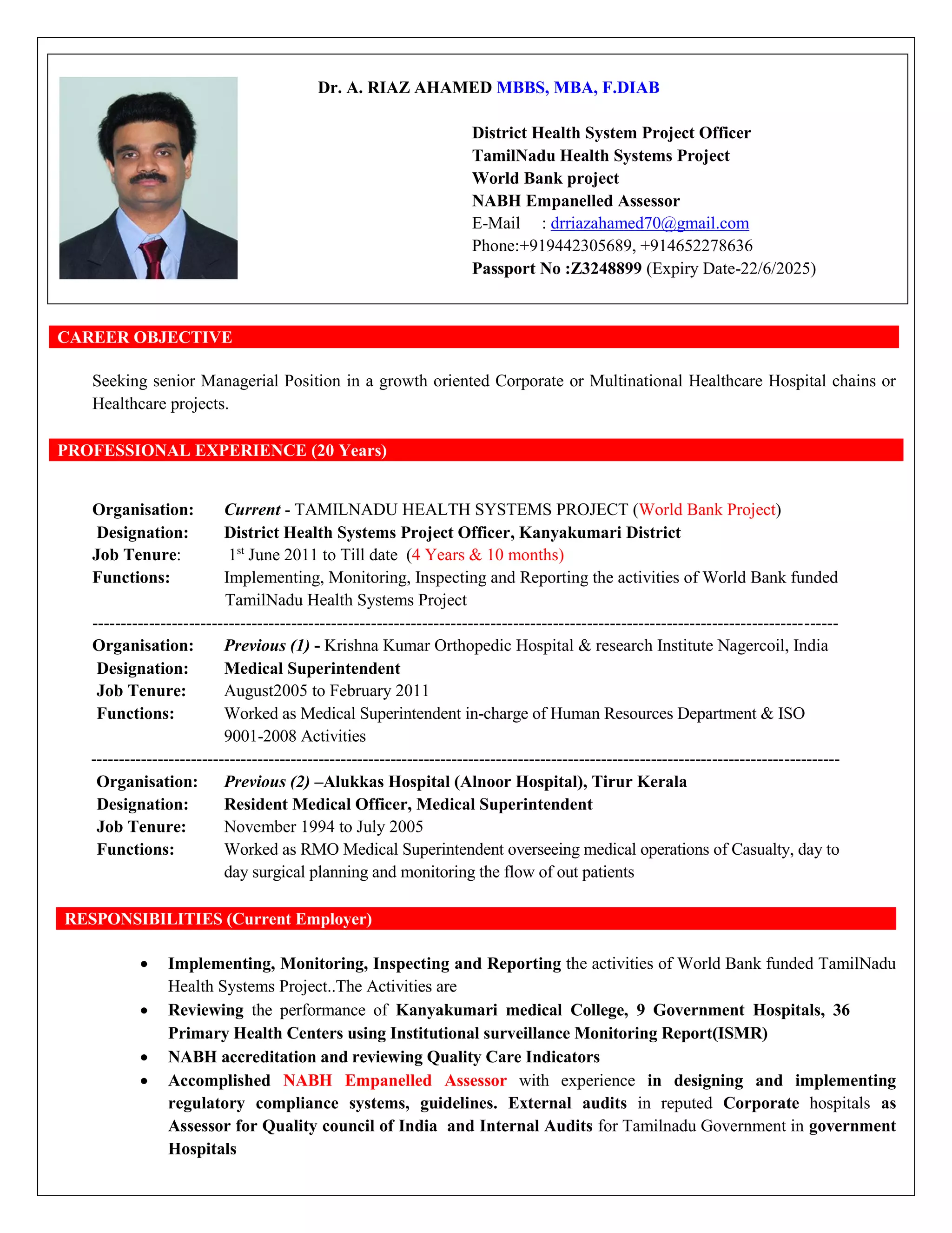 Dr Riaz-CV | PDF