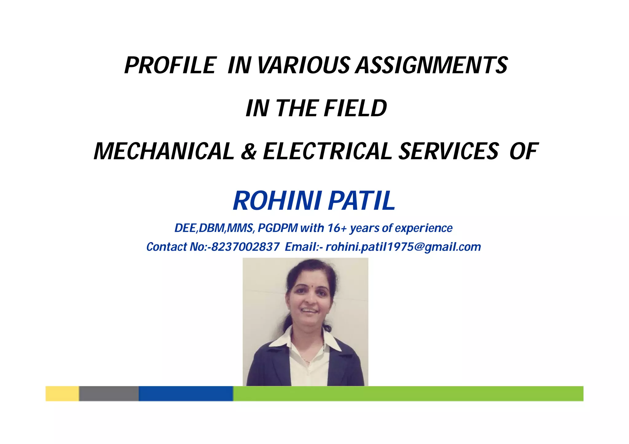 Rohini Patil Profile | PDF