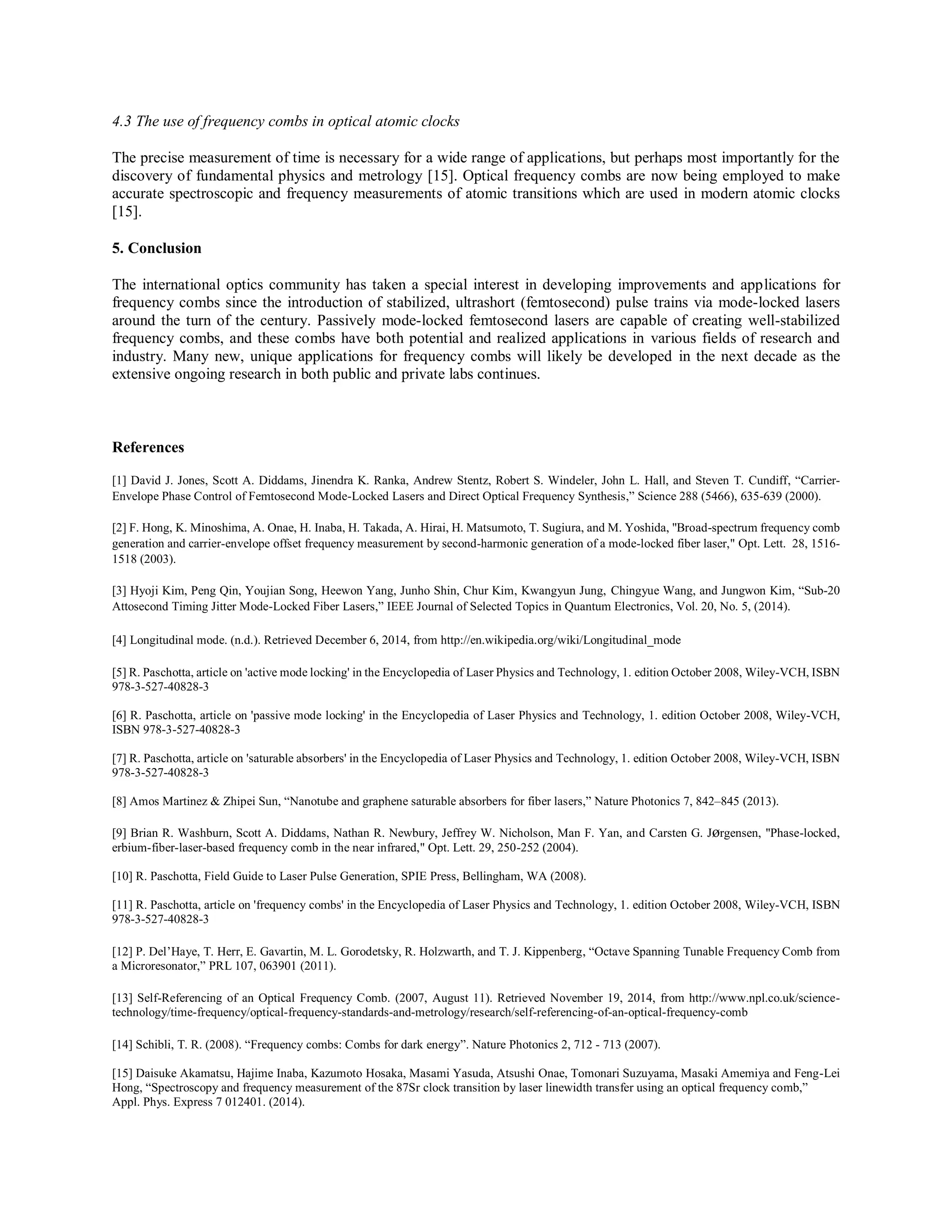 Frequency Combs - Luke Charbonneau (2) | PDF