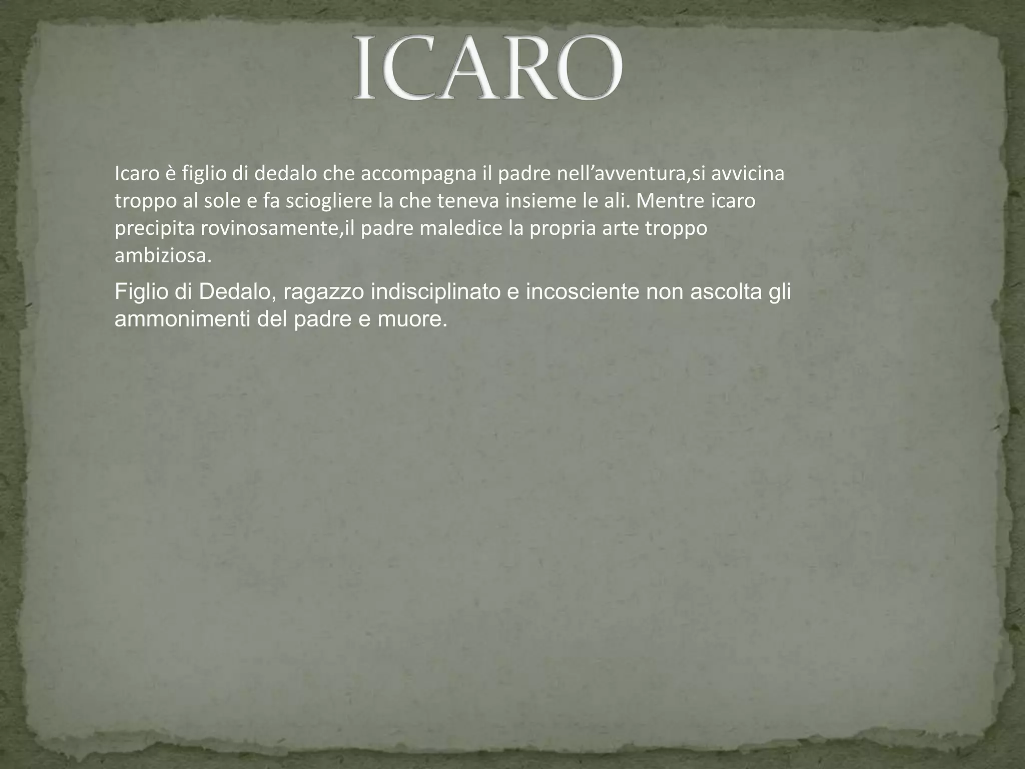 Dedalo e icaro | PPTX