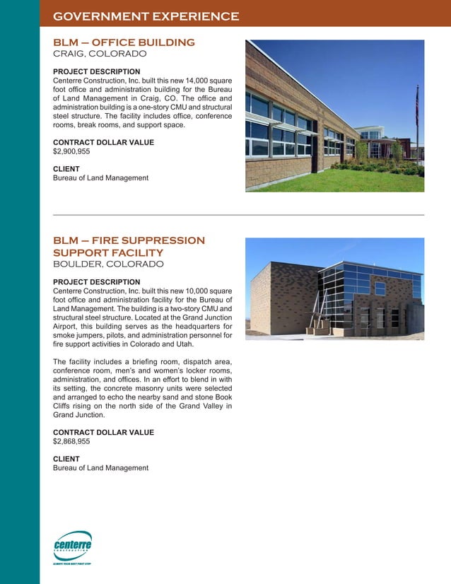 Centerre Brochure | PDF