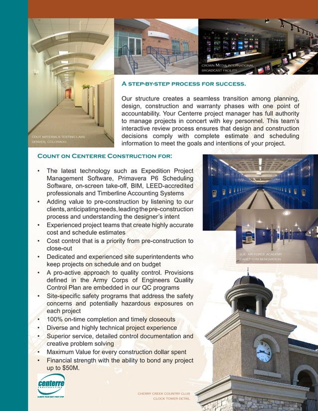 Centerre Brochure | PDF