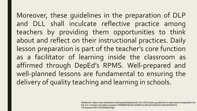 DepEd Order no. 42 s. 2016 | PPTX | Educational Assessment | Education