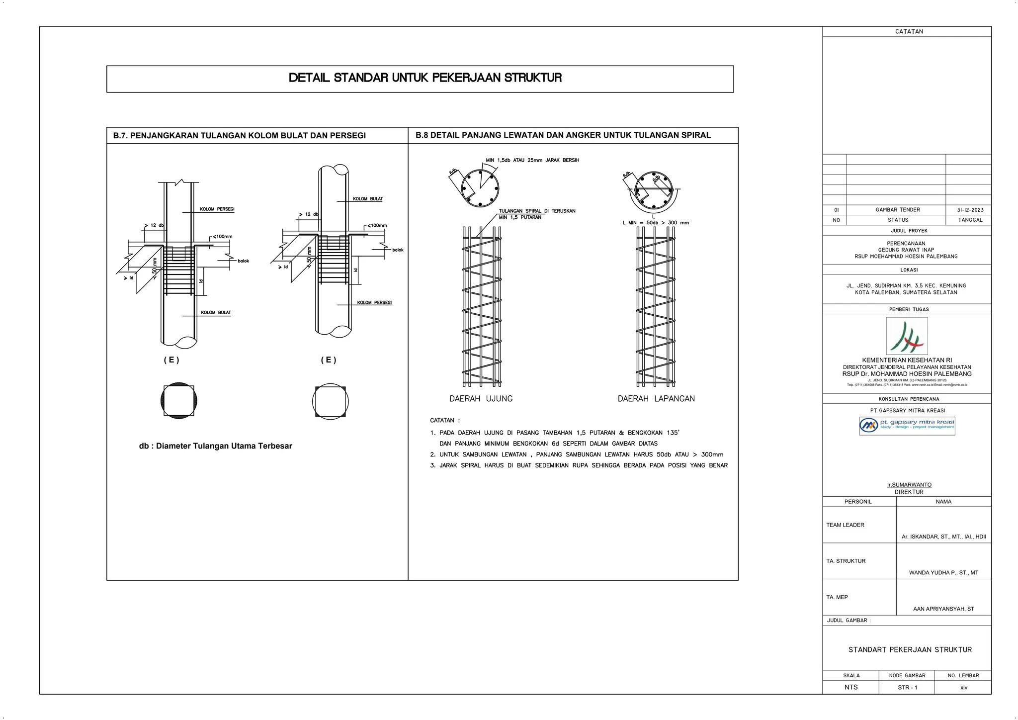 DED GAMBAR STRUKTUR GEDUNG RAWAT INAP RSMH 9 LT.pdf