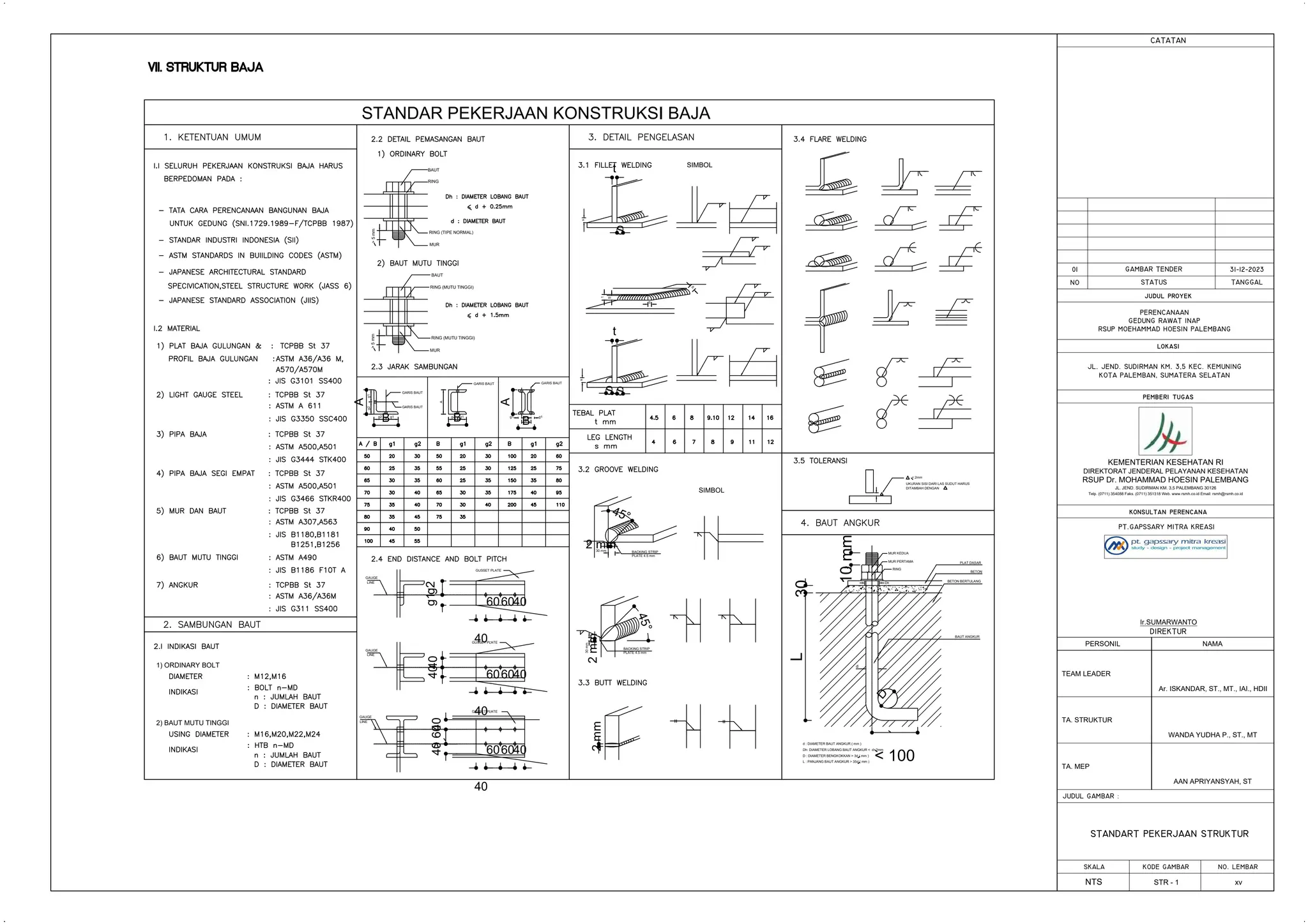 DED GAMBAR STRUKTUR GEDUNG RAWAT INAP RSMH 9 LT.pdf