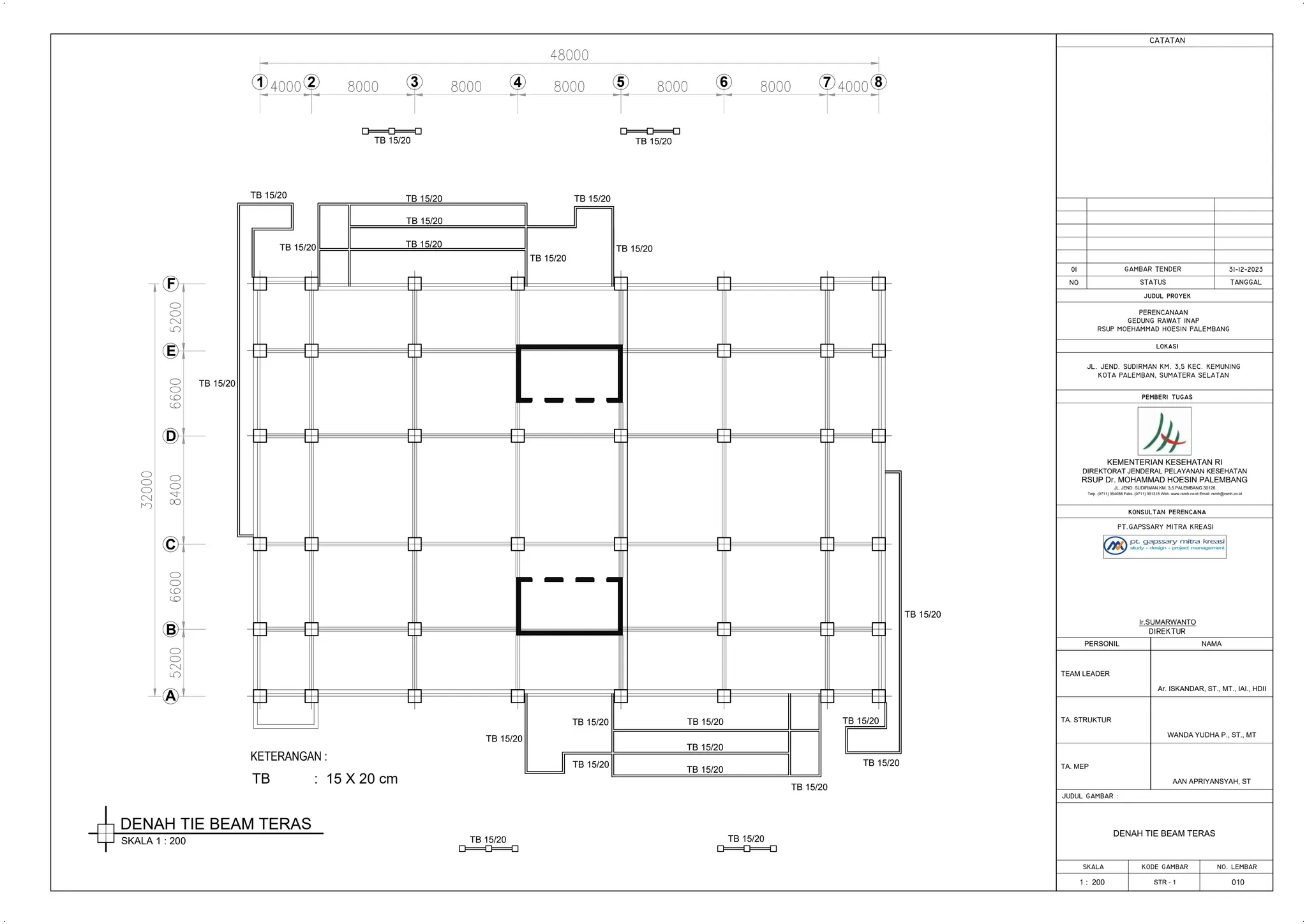 DED GAMBAR STRUKTUR GEDUNG RAWAT INAP RSMH 9 LT.pdf