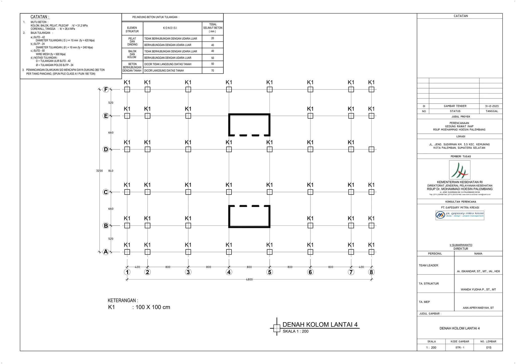 DED GAMBAR STRUKTUR GEDUNG RAWAT INAP RSMH 9 LT.pdf