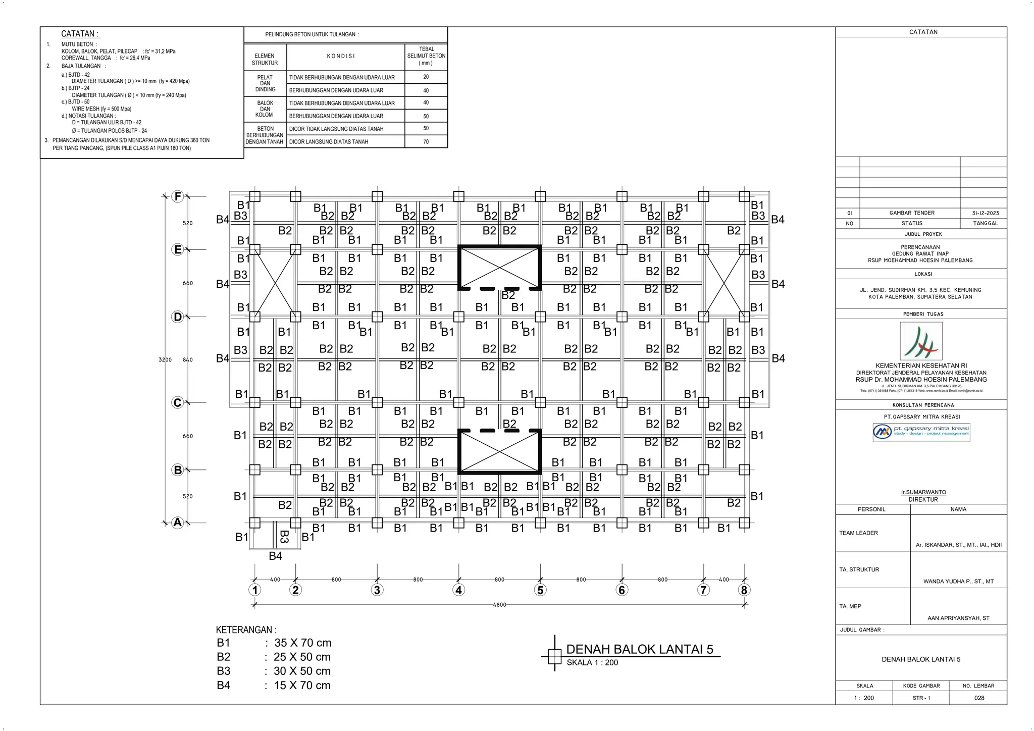DED GAMBAR STRUKTUR GEDUNG RAWAT INAP RSMH 9 LT.pdf