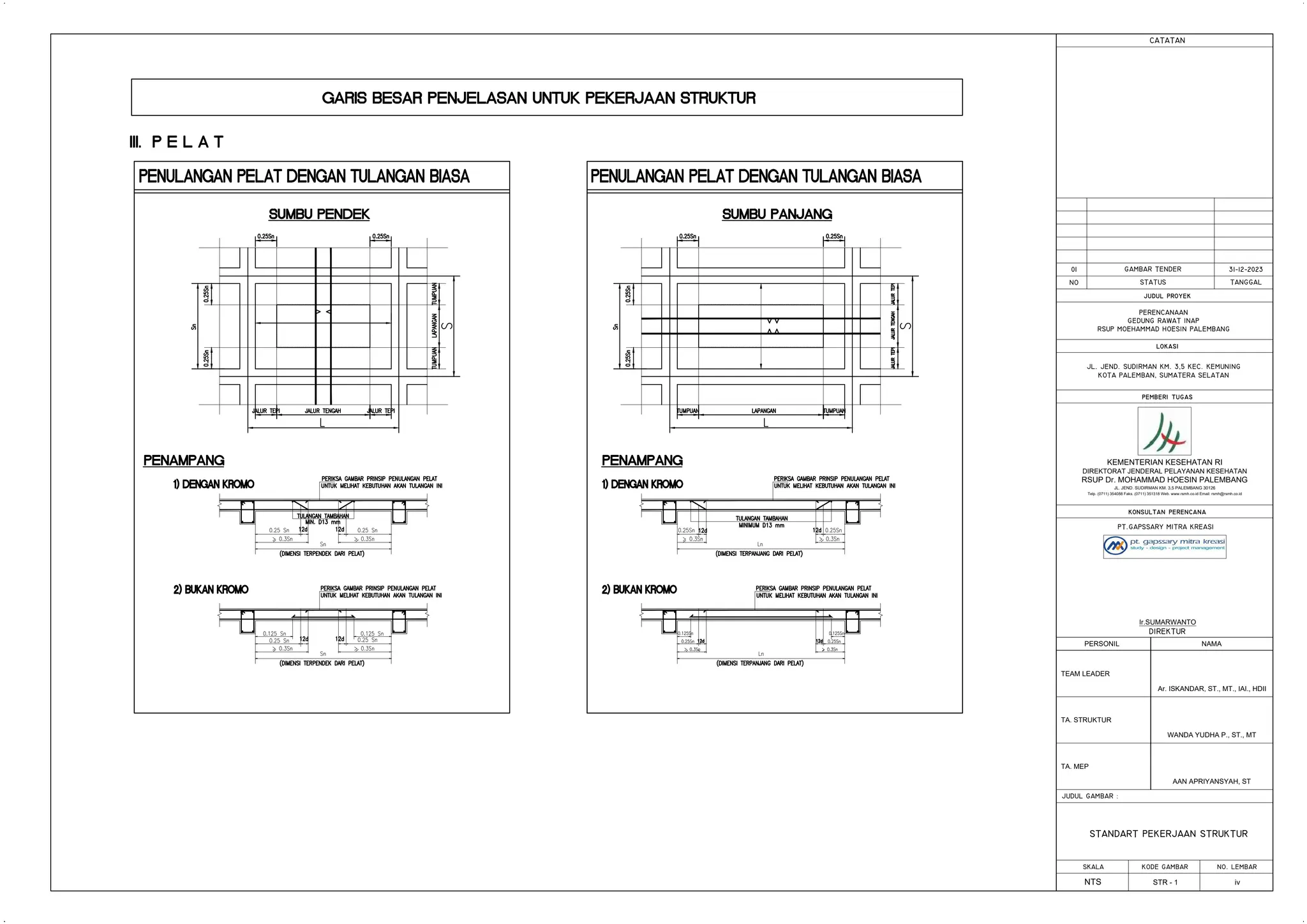 DED GAMBAR STRUKTUR GEDUNG RAWAT INAP RSMH 9 LT.pdf