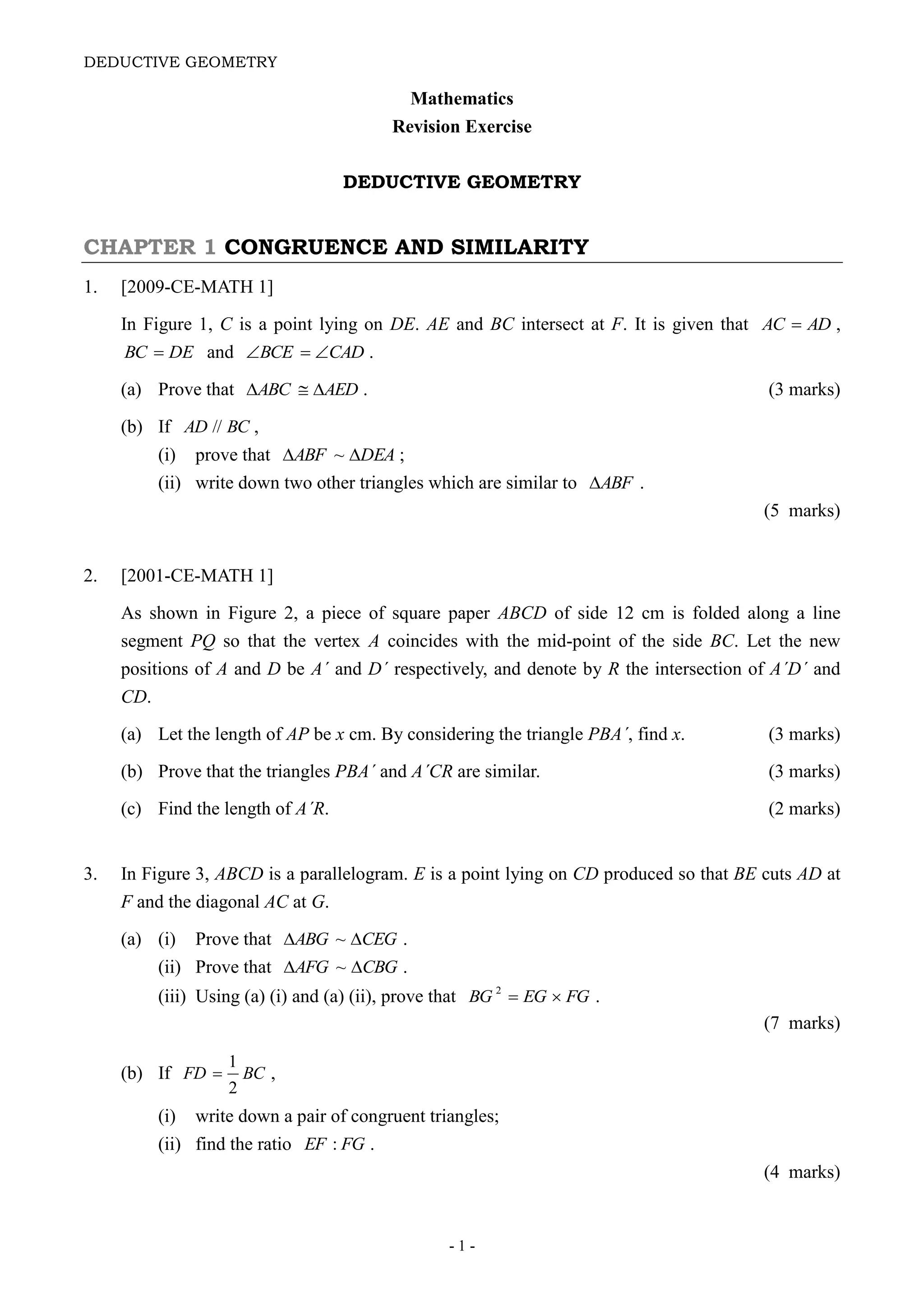 Deductive Geometry | PDF