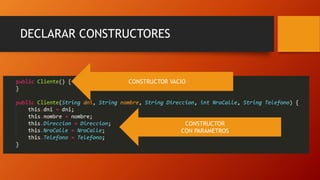 De diagrama de clase a Codigo Java | PPTX