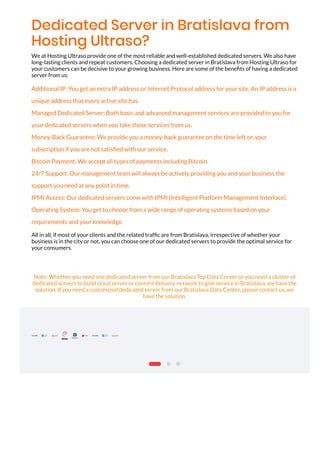 Dedicated server bratislava | PDF | Web Hosting | Internet