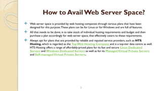 Dedicated Server Plans | PPTX | Web Hosting | Internet