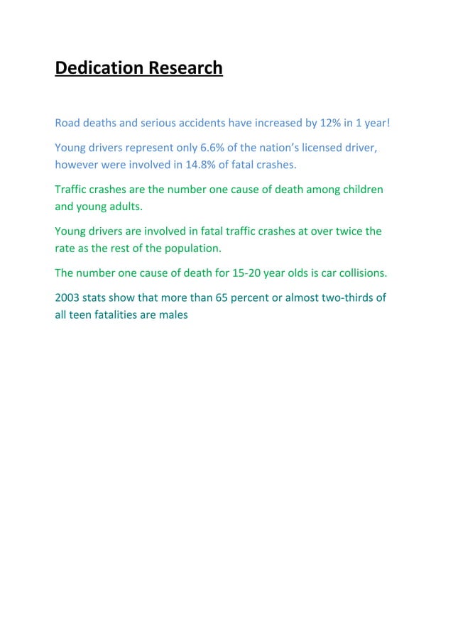 Dedication research | PDF