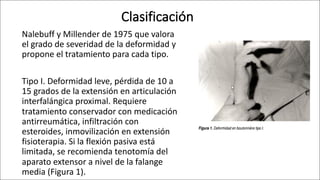 Dedo con deformidad en ojal o “boutonnière” | PDF