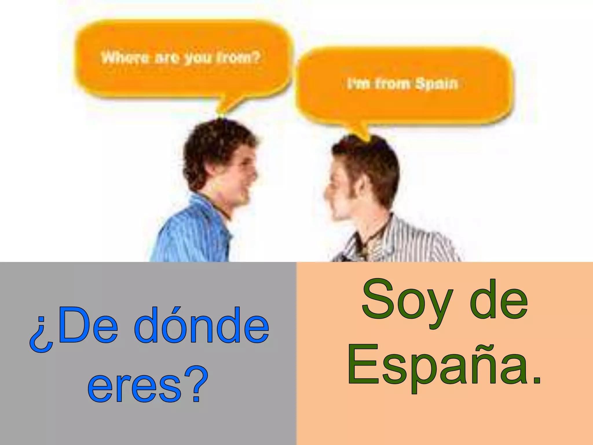 De donde eres soy de...... | PPTX