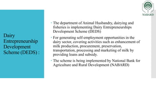 Dairy Entrepreneurship Development Scheme (DEDS) by NABARD | PPTX