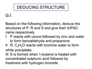 Deducingstructure | PPT | Chemistry | Science