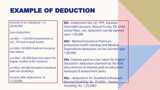 Tax deduction -- power point presentation | PPT