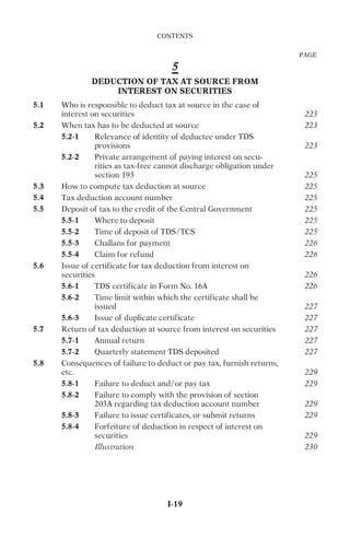 Taxmann's Deduction of Tax at Source with Advance Tax | PDF
