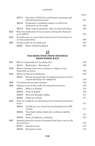 Taxmann's Deduction of Tax at Source with Advance Tax | PDF
