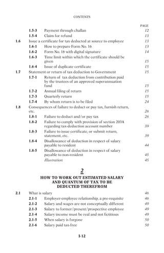 Taxmann's Deduction of Tax at Source with Advance Tax | PDF