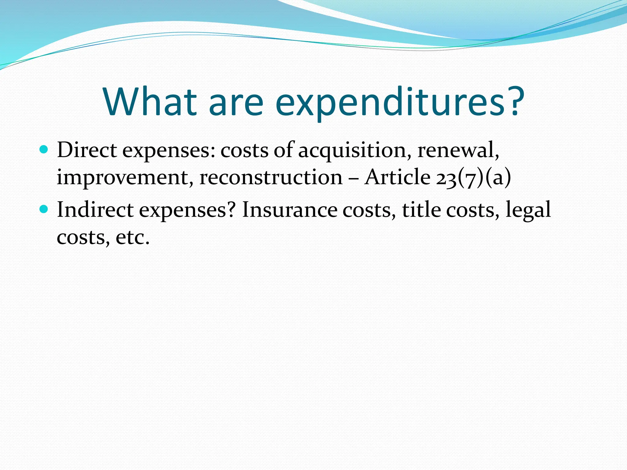 Deductions. ETHIOPIAN TAX LAW FOR LAW STUDENTS | PPTX