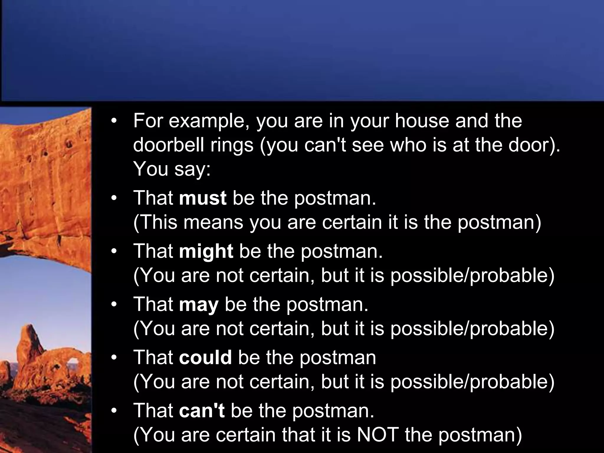 Deductions and possibilities | PPT