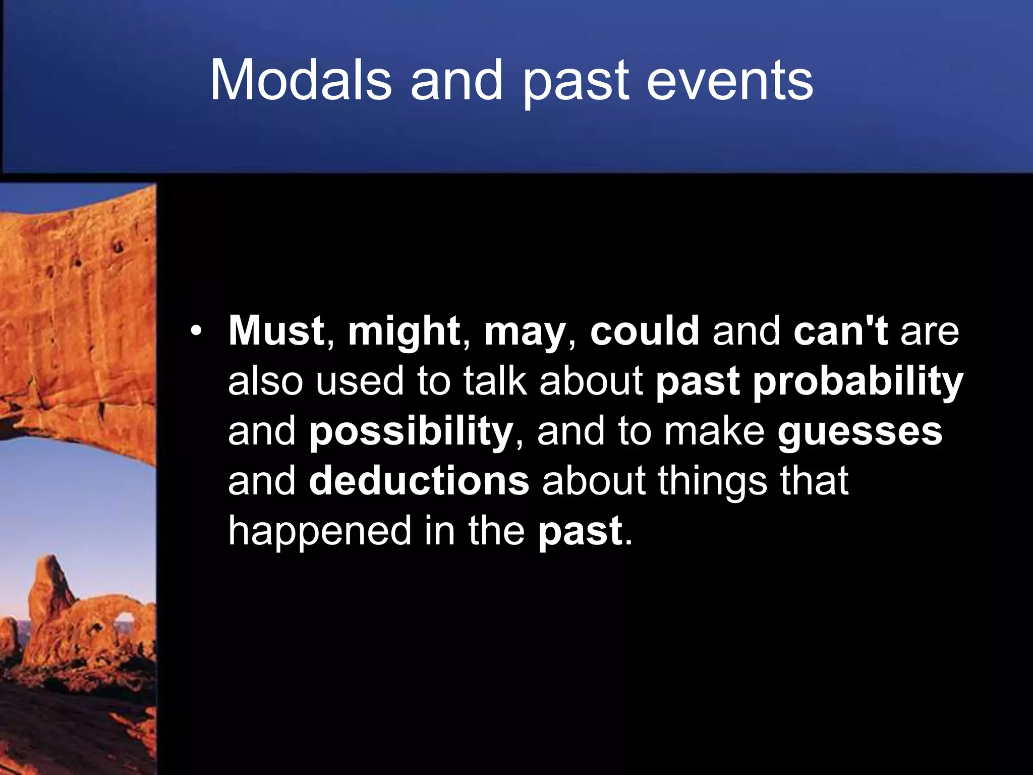 Deductions and possibilities | PPT