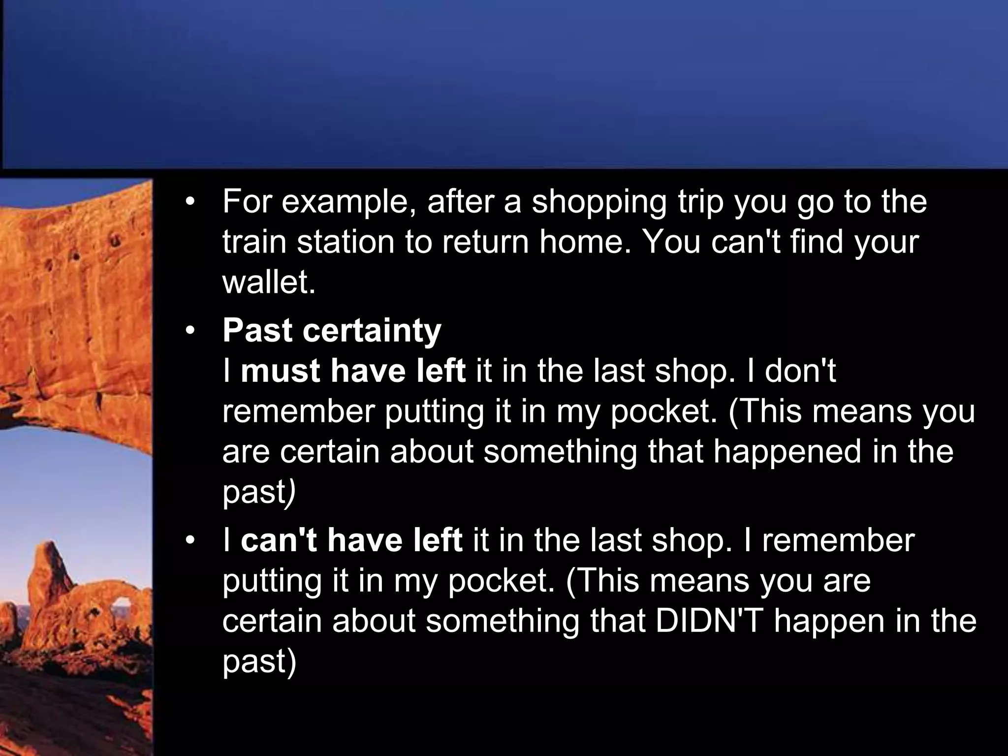 Deductions and possibilities | PPT