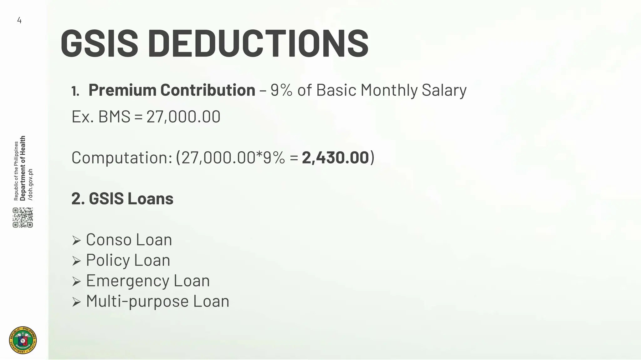 DEDUCTIONS AND TAXES FOR EMPLOYEES OF GOVT.pptx