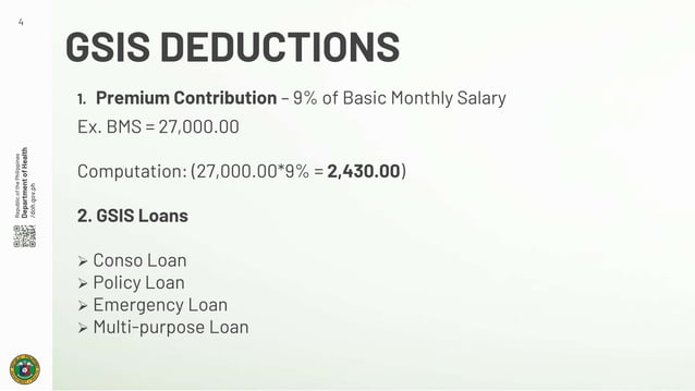 DEDUCTIONS AND TAXES FOR EMPLOYEES OF GOVT.pptx | Government Support ...