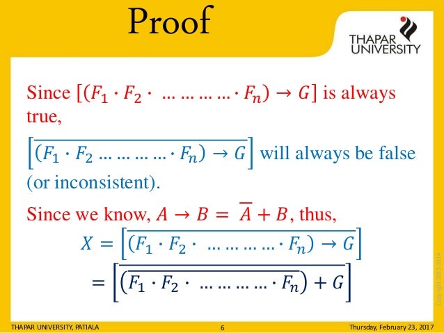 Deduction Theorem Of Propositional Logic