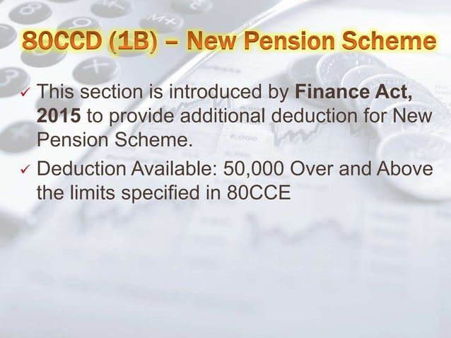 Deduction under chapter VI-A (section 80C- 80U) income tax, 1961 | PPTX ...