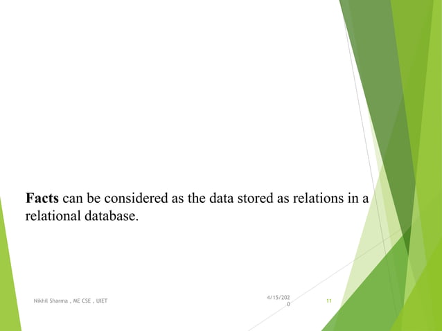 Deductive Database | PPT | Databases | Computer Software and Applications