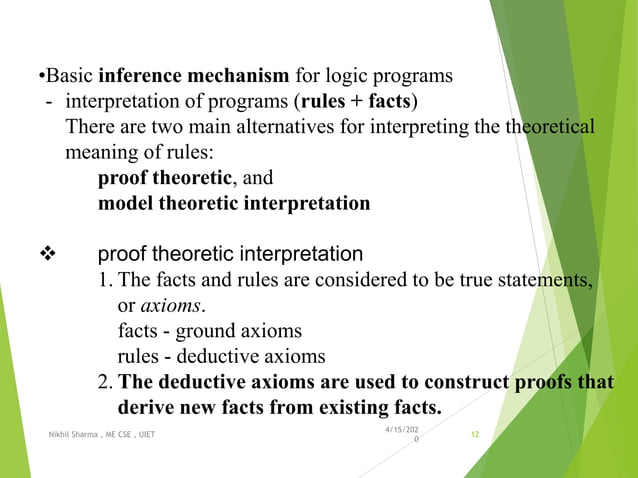 Deductive Database | PPT | Databases | Computer Software and Applications