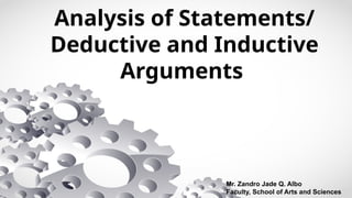 Deductive-and-Inductive-Argument.. logic | PPT