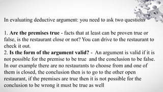 Deductive-and-Inductive-Argument.. logic | PPT