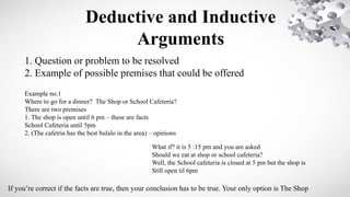 Deductive-and-Inductive-Argument.. logic | PPT