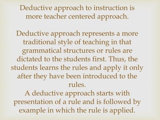 Deductive method | PPTX