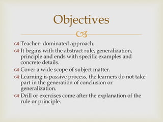 Deductive method | PPTX