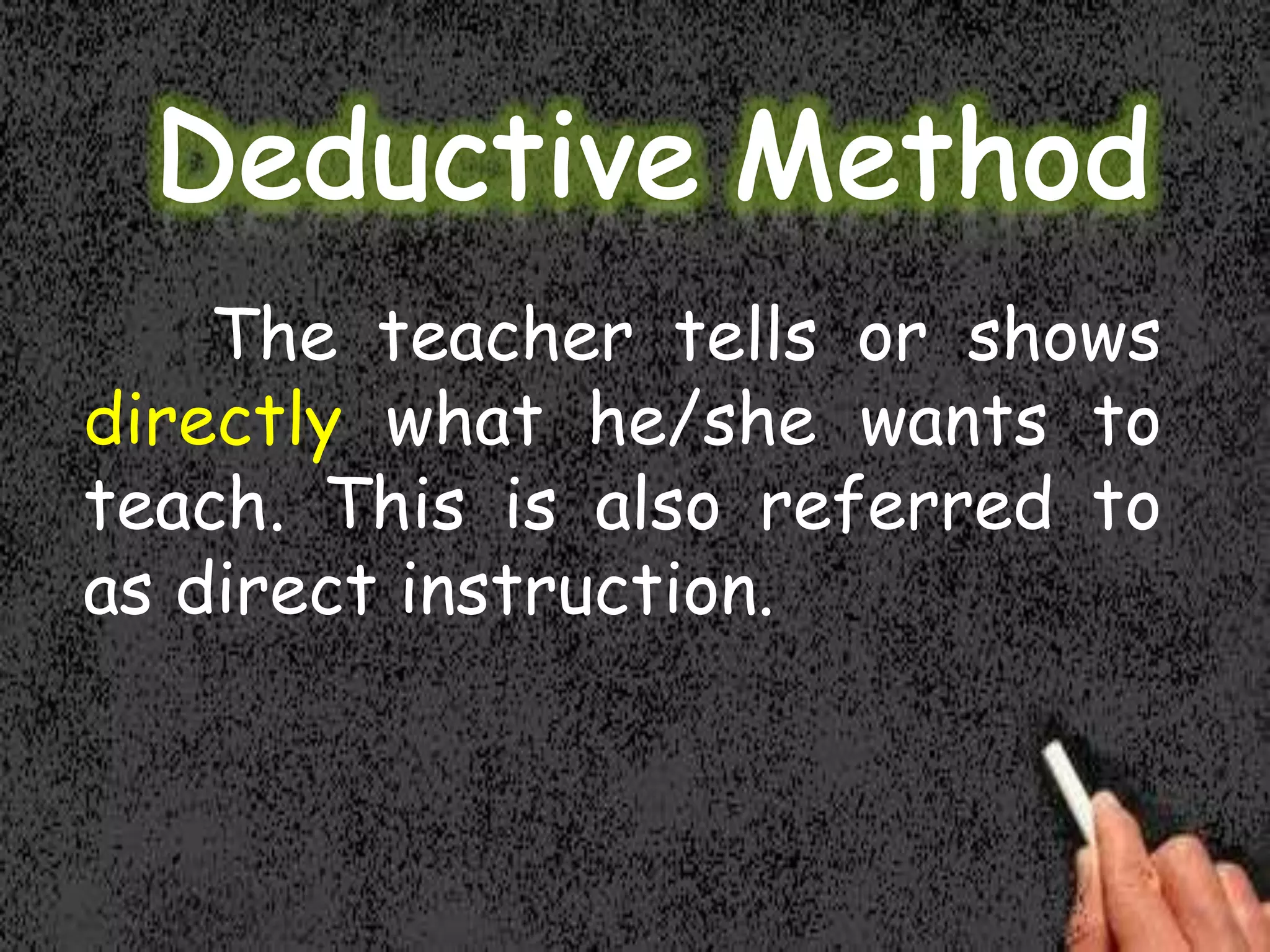 Deductive and inductive method of teching | PPTX