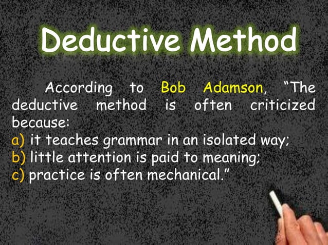 Deductive and inductive method of teching | PPTX