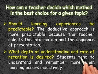 Deductive and inductive method of teching | PPTX
