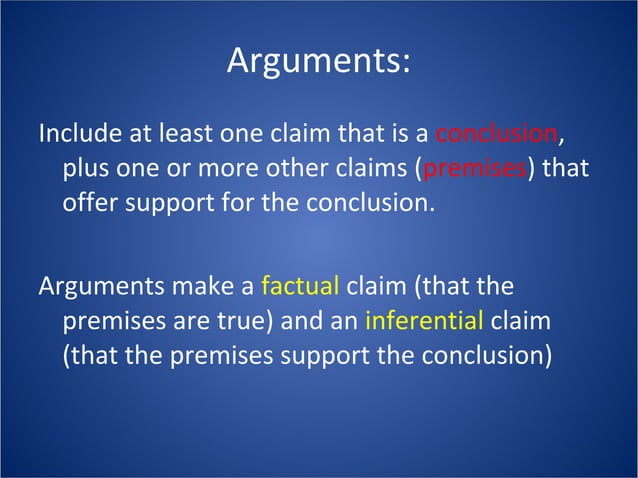 Deductive and Inductive Arguments | PPT