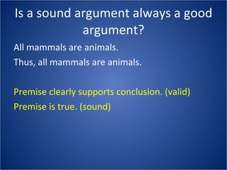 Deductive and Inductive Arguments | PPT